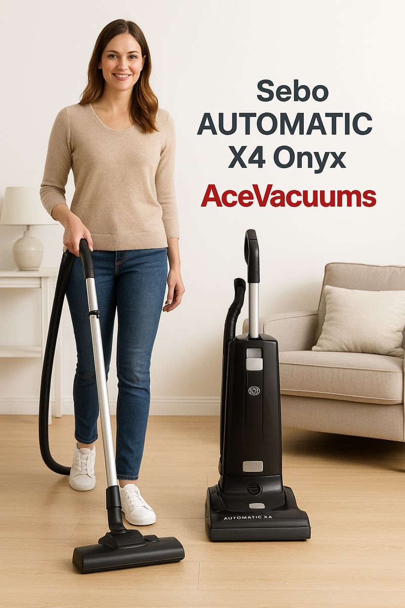 Sebo AUTOMATIC X4 (Black Onyx) Upright Vacuum Review | AceVacuums | Ace ...