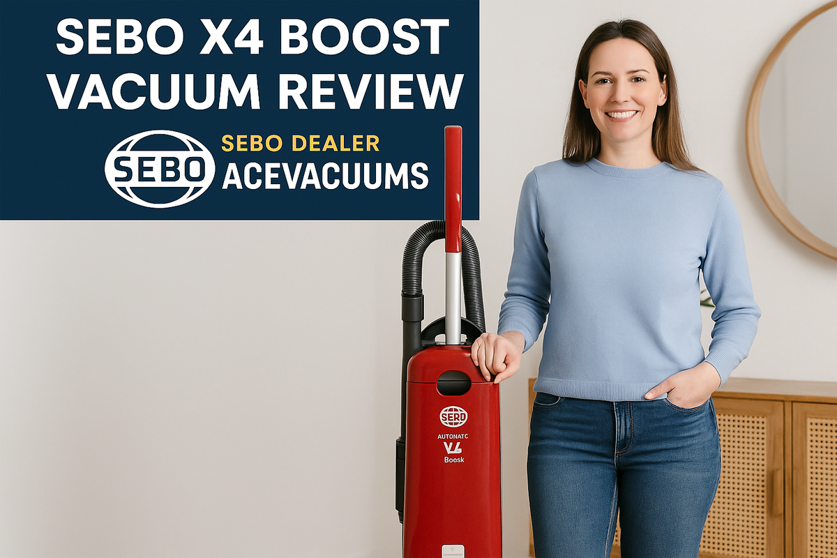 Sebo X4 Boost Upright Vacuum | #1 German Precision & Smart Cleaning ...
