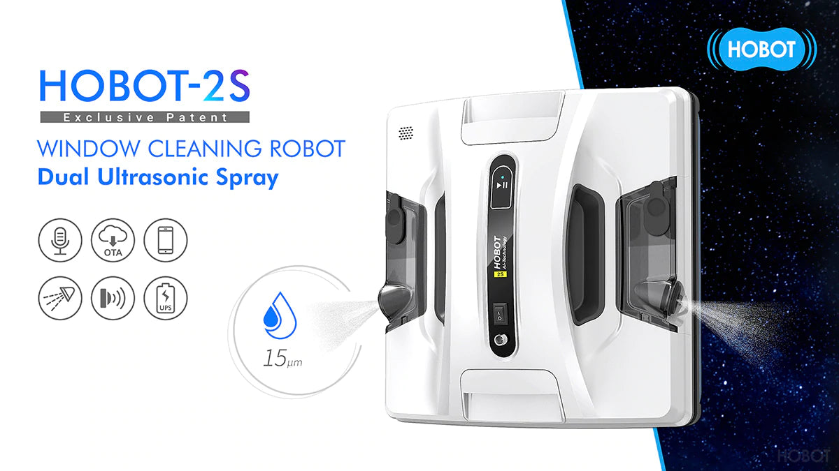 (HOME ROBOT) HOBOT-2S DUAL ULRASONIC ROBOT | Ace Vacuums
